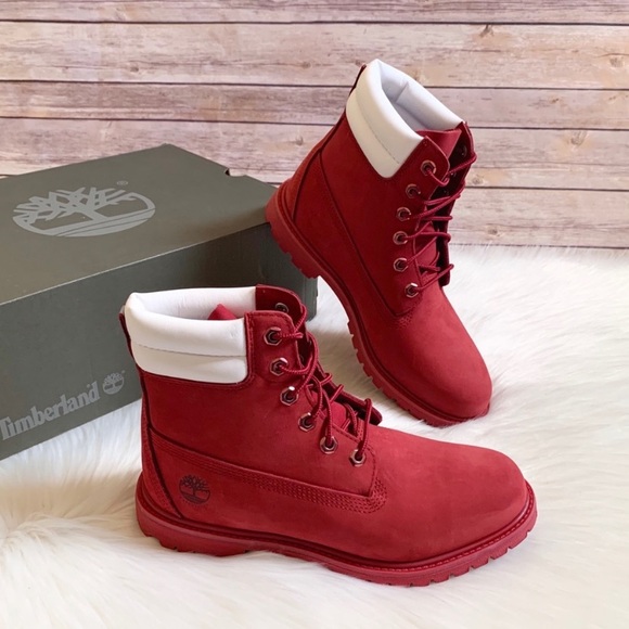 Timberland | Shoes | Timberland Mens Dark Red Premium 6 Wp Boots | Poshmark